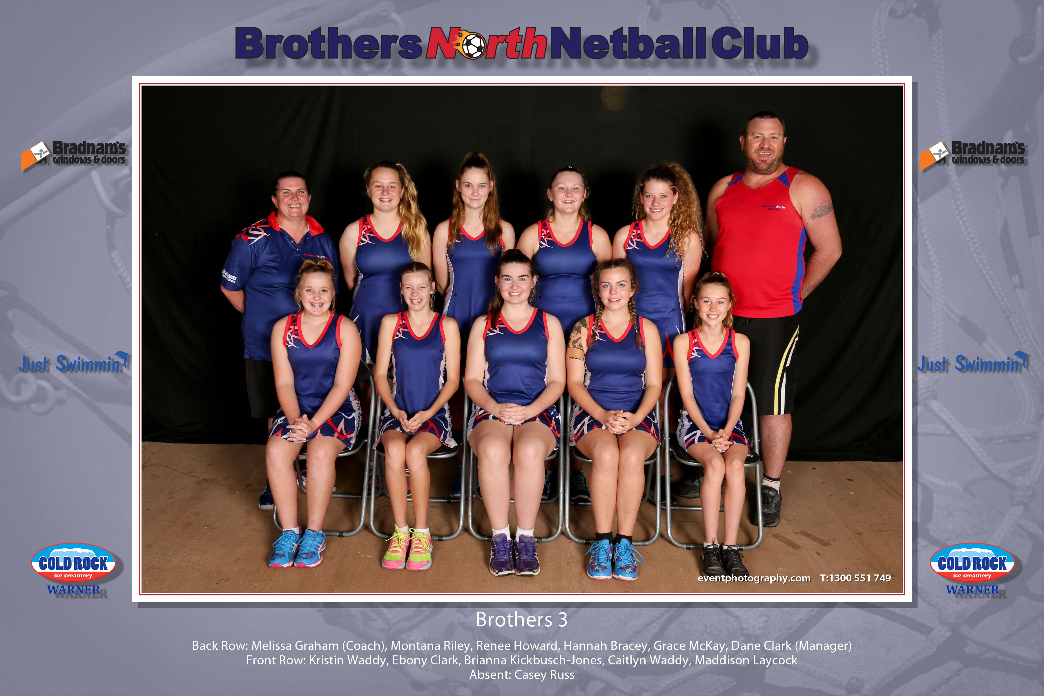 2017 Team Photos – Brothers North Netball